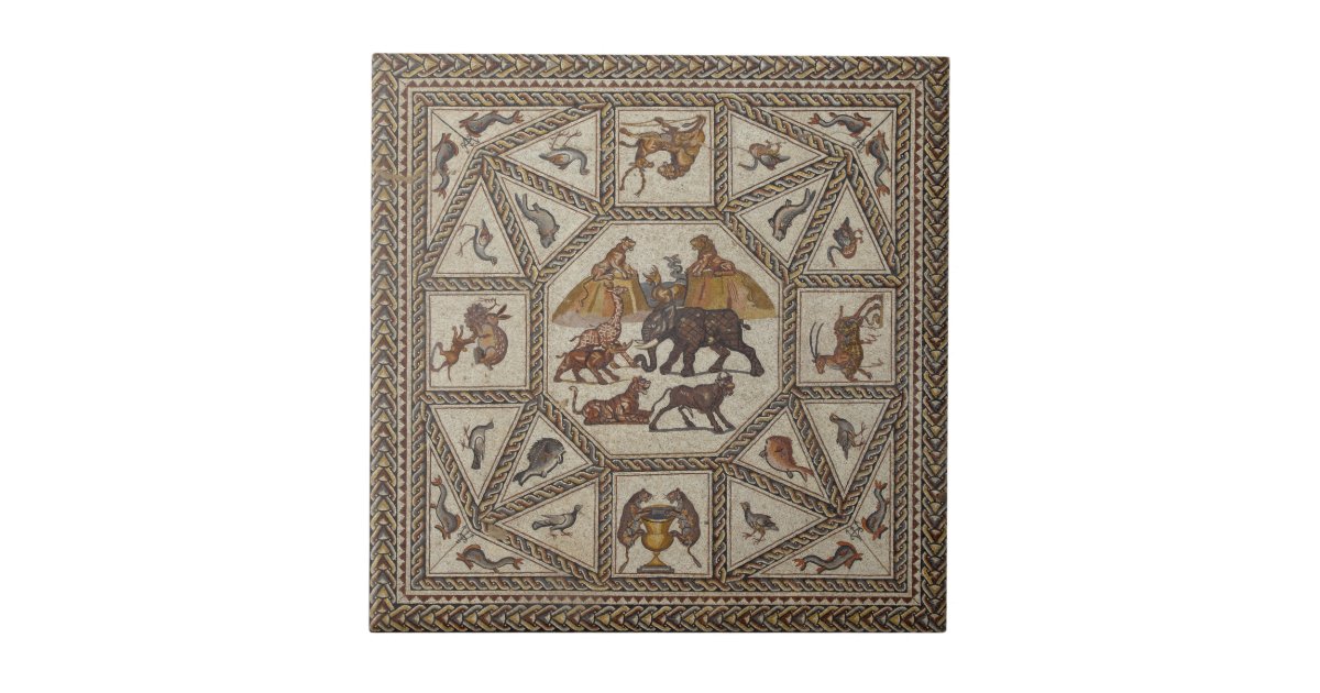 Ancient Roman Art Coaster Tile Replica | Zazzle