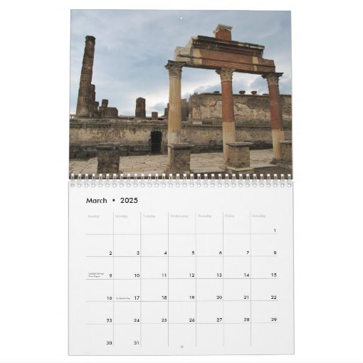 Ancient Roman City - Pompeii Calendars | Zazzle