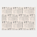 Ancient Roman Columns Architectural Drawings Wrapping Paper Sheets | Zazzle