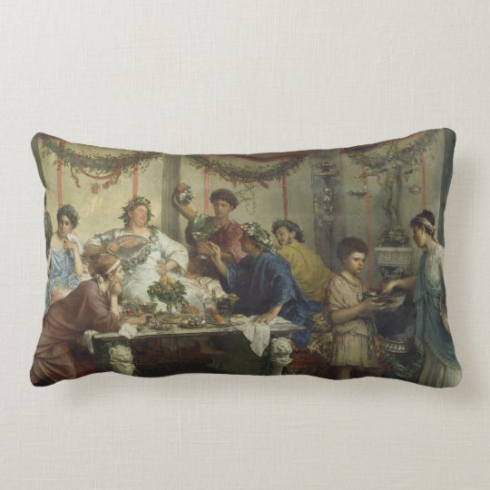 Ancient Roman Dinner Party Feast Lumbar Pillow | Zazzle.com