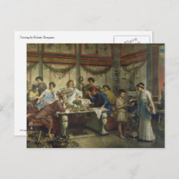 Ancient Roman Dinner Party Feast Postcard | Zazzle