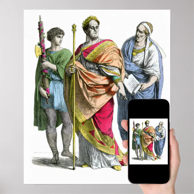 Ancient Roman Emperor Poster | Zazzle
