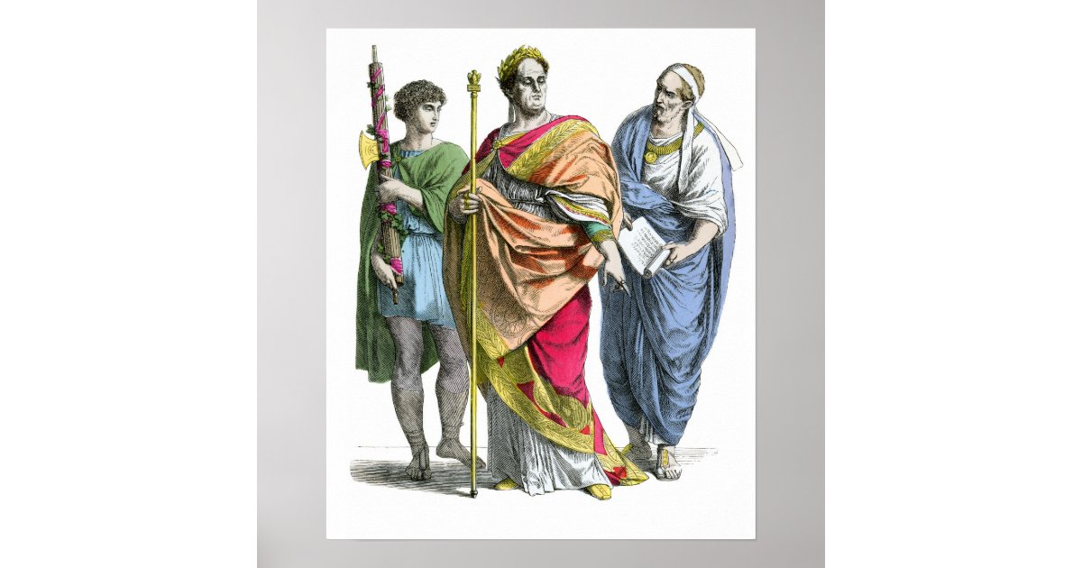 Ancient Roman Emperor Poster | Zazzle