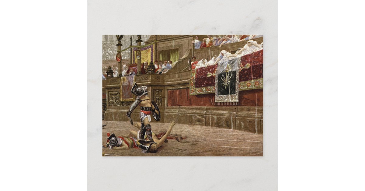 Ancient Roman Gladiators Postcard | Zazzle