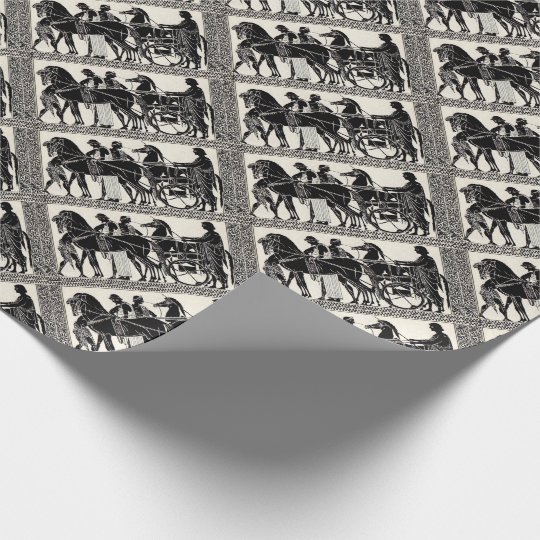 ancient Roman men and horses print Wrapping Paper | Zazzle.com