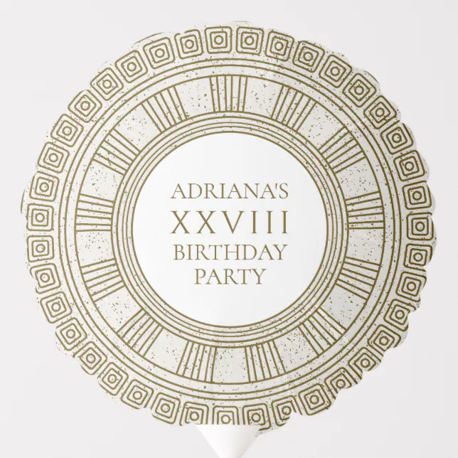 Ancient Rome Birthday Party with stone elements Balloon | Zazzle