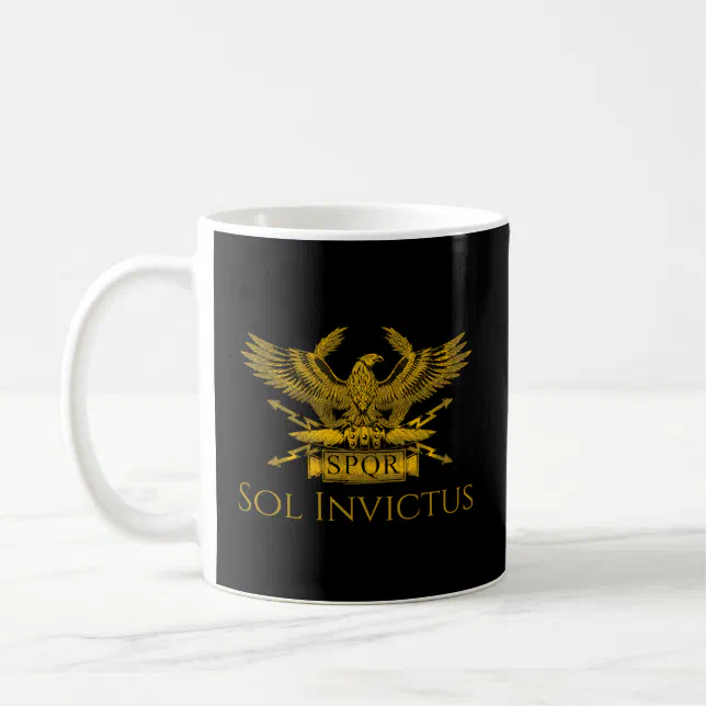 Ancient Rome Mythology Sol Invictus God Spqr Roman Coffee Mug | Zazzle