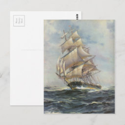 Ancient Sailing Ship Postcard | Zazzle