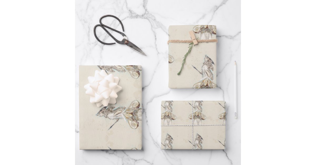Ancient Statue of Athena Greece Elegant Art Wrapping Paper Sheets | Zazzle
