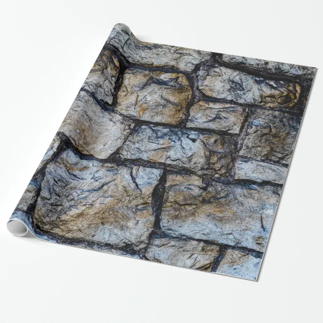 Ancient Stone Wall Wrapping Paper | Zazzle