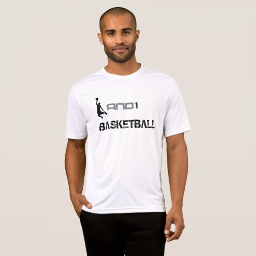 And1 basketball cotton T-shirt | Zazzle