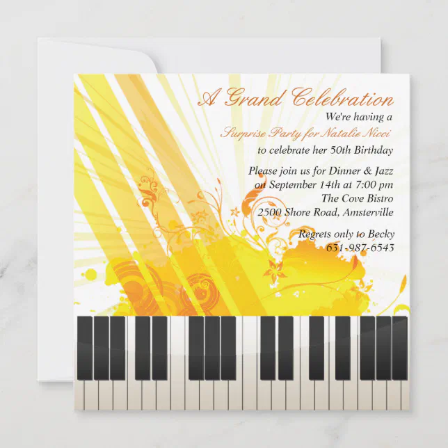 And All That Jazz Invitation | Zazzle