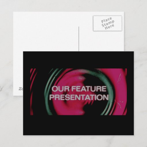 And Now, Our Feature Presentation Postcard | Zazzle