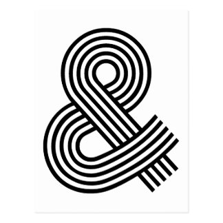 Ampersand And Sign Postcards | Zazzle