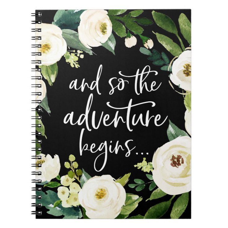 And so the adventure begins | Notebook | Zazzle