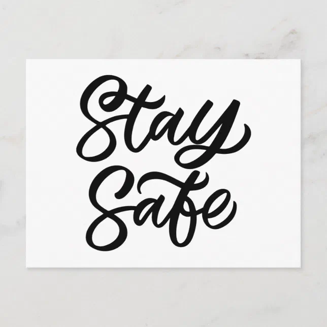And Stay Safe Postcard | Zazzle