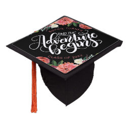 And the adventure begins - Graduation cap | Zazzle