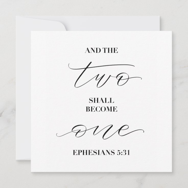 and the two shall become one | Zazzle