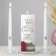 And the Two Shall Become One Elegant Red Rose Unity Candle Set | Zazzle