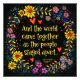 “And the World Came Together” Inspirivity Photo Print | Zazzle