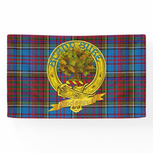 Anderson Clan Tartan Fabric | Zazzle