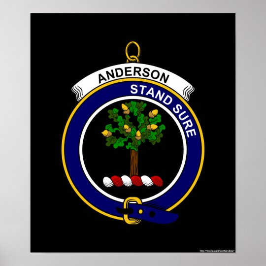 Anderson - Clan Crest Poster | Zazzle.com