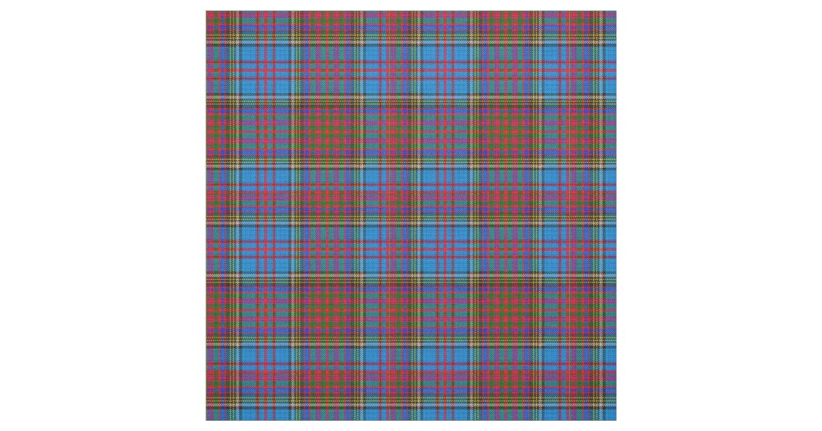 Anderson Clan Tartan Fabric | Zazzle