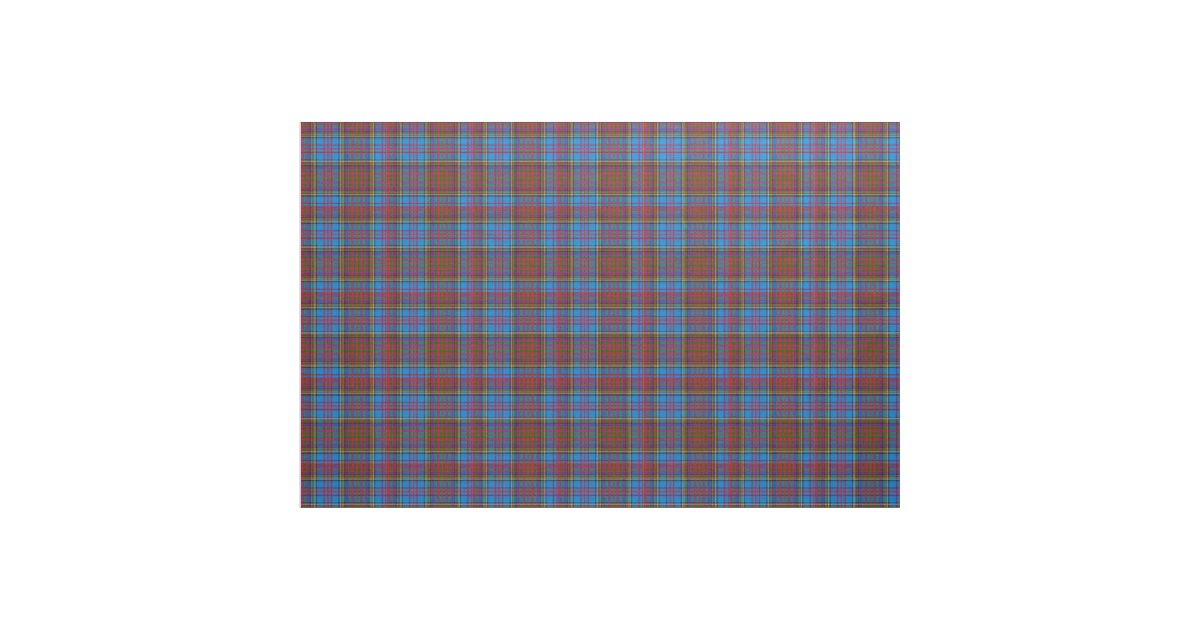 Anderson Clan Tartan Fabric | Zazzle