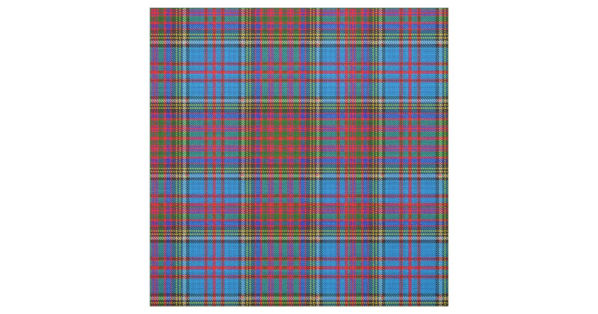 Anderson Clan Tartan Modern-Dark Fabric | Zazzle