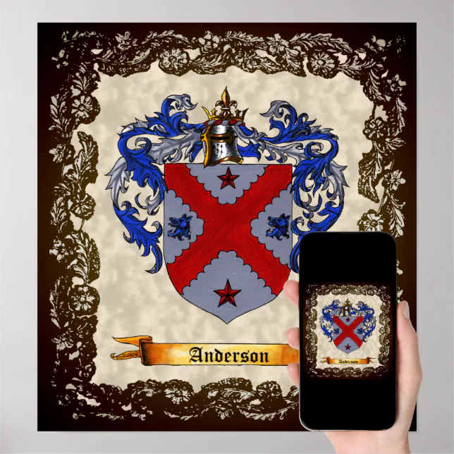 Anderson Coat of Arms Poster | Zazzle