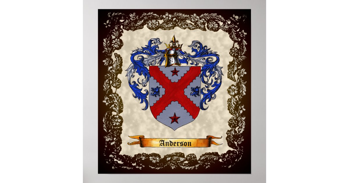 Anderson Coat of Arms Poster | Zazzle