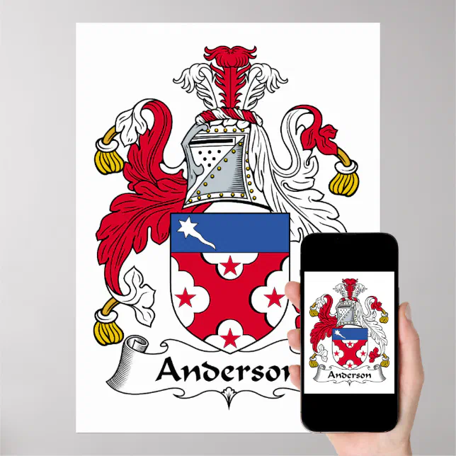 Anderson Family Crest Poster | Zazzle