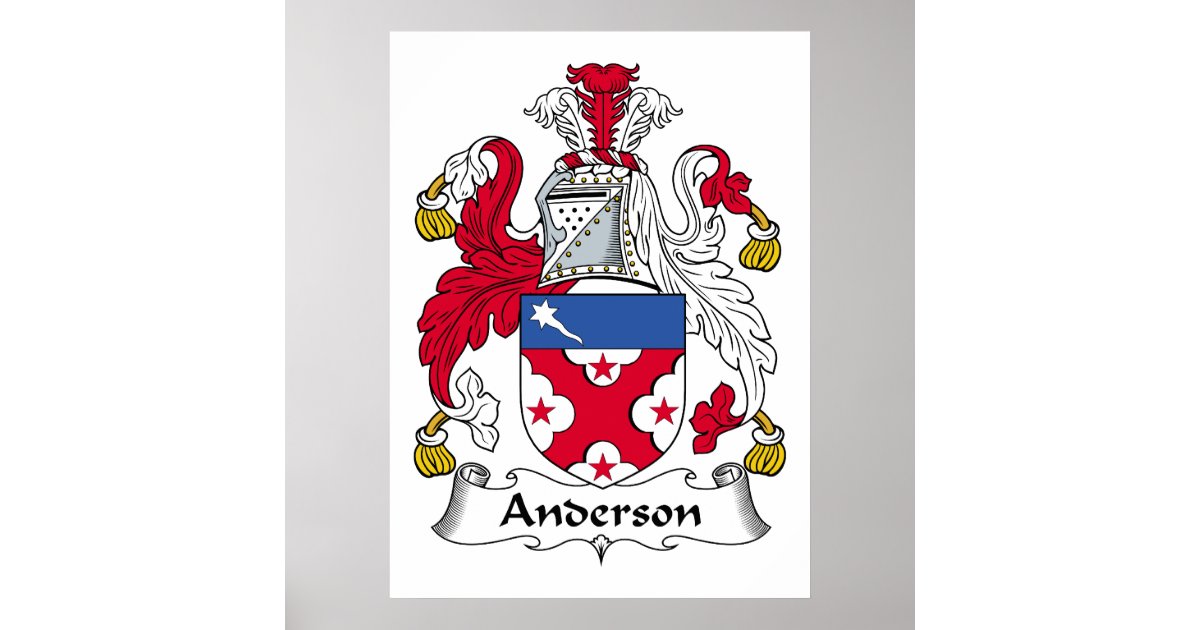 Anderson Family Crest Poster | Zazzle