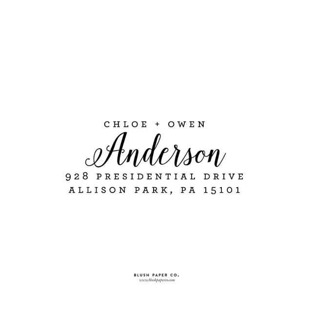 Anderson Family Name Return Address Stamp | Zazzle
