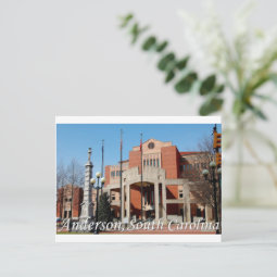 Anderson, South Carolina Postcard | Zazzle