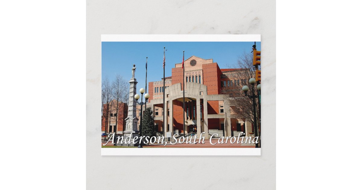 Anderson, South Carolina Postcard | Zazzle