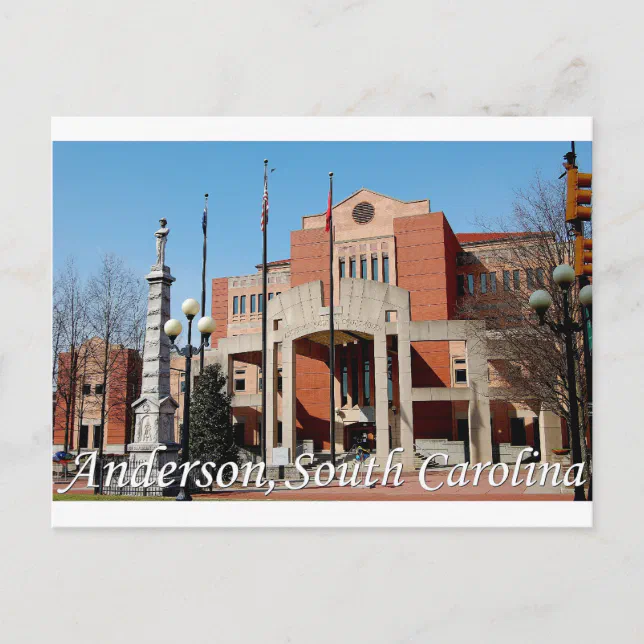 Anderson, South Carolina Postcard | Zazzle