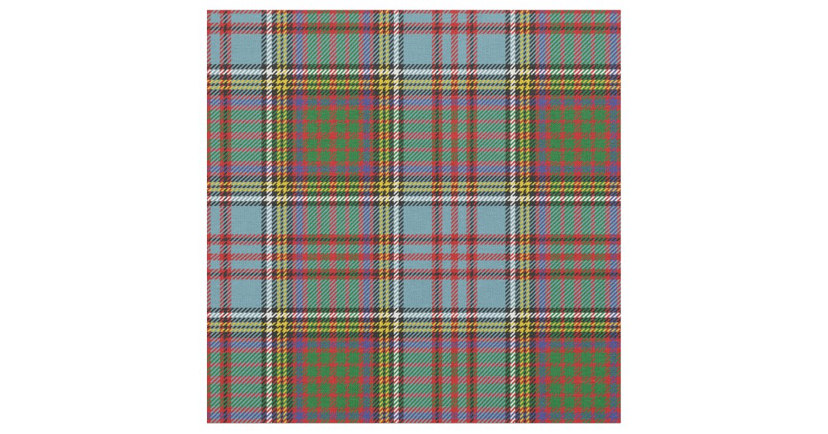 Anderson Tartan Print Fabric | Zazzle