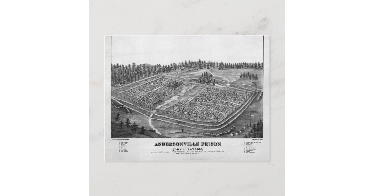 Andersonville Prison by John L Ransom Postcard | Zazzle