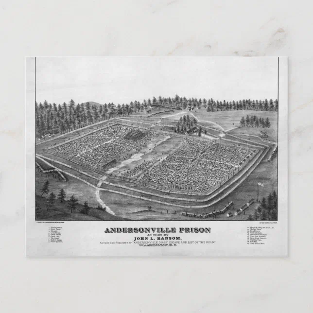 Andersonville Prison by John L Ransom Postcard | Zazzle