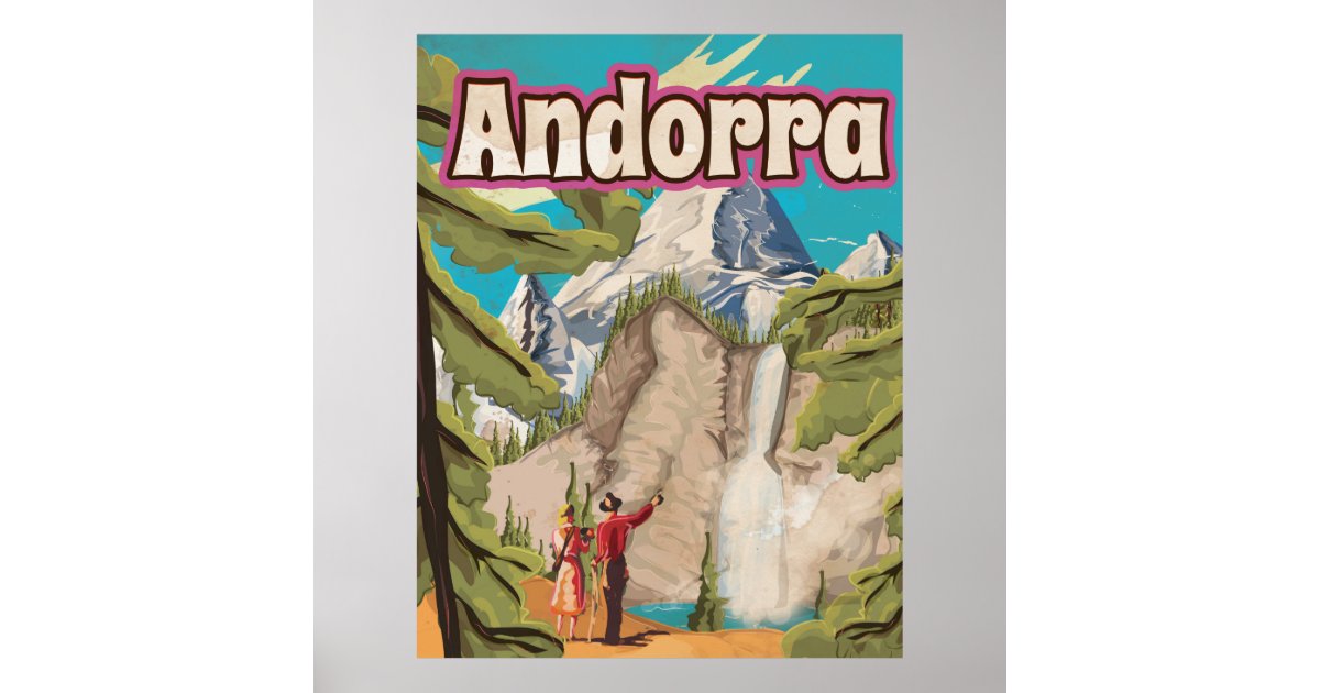 Andorra Vintage Travel Poster | Zazzle