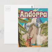 Andorra Vintage Travel Poster Postcard | Zazzle