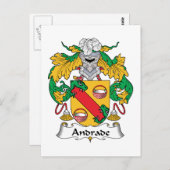Andrade Family Crest Postcard | Zazzle