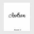 Andrea Name - Handwritten Calligraphy Sticker | Zazzle