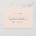 Andrea Tan Elegant Wedding Enclosure Card | Zazzle