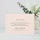 Andrea Tan Elegant Wedding Enclosure Card | Zazzle