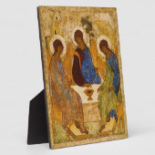 Andrei Rublev Holy Trinity Icon Orthodox religion Plaque | Zazzle