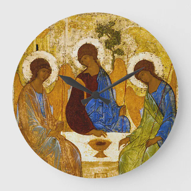 Andrei Rublev , “ Holy Trinity ” Large Clock | Zazzle
