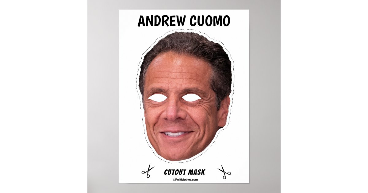 ANDREW CUOMO Halloween Mask Poster | Zazzle