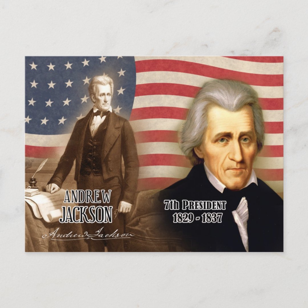 Andrew Jackson - 7th President of the U.S. Postcard | Zazzle